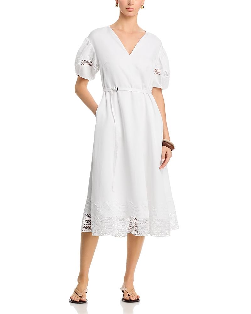 BOSS Boss Doralia Linen Blend Shirt Dress